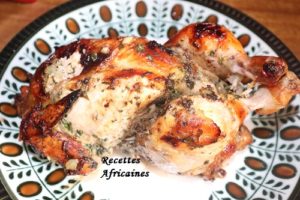 Poulet rôti au four